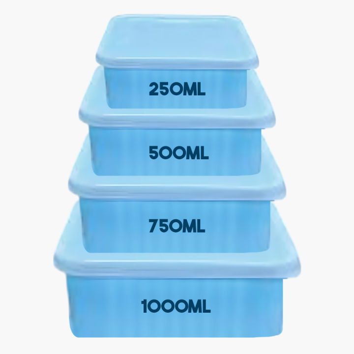 Premium Plastic Food Containers Set Reusable & Leak-Proof Storage Boxes ...