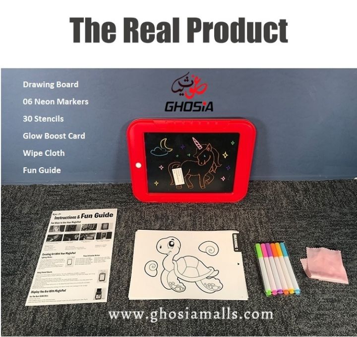 Magic Pad/ Magic Drawing Pad For Kids, Light And Glow Drawing Tablets ...