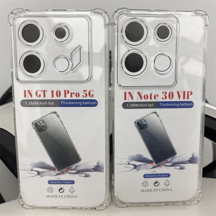 1.5 Anti-Fall Thickened Airbag Transparent tpu Applicable INFINIX Note 40 4G/40 Pro 5G Phone ...