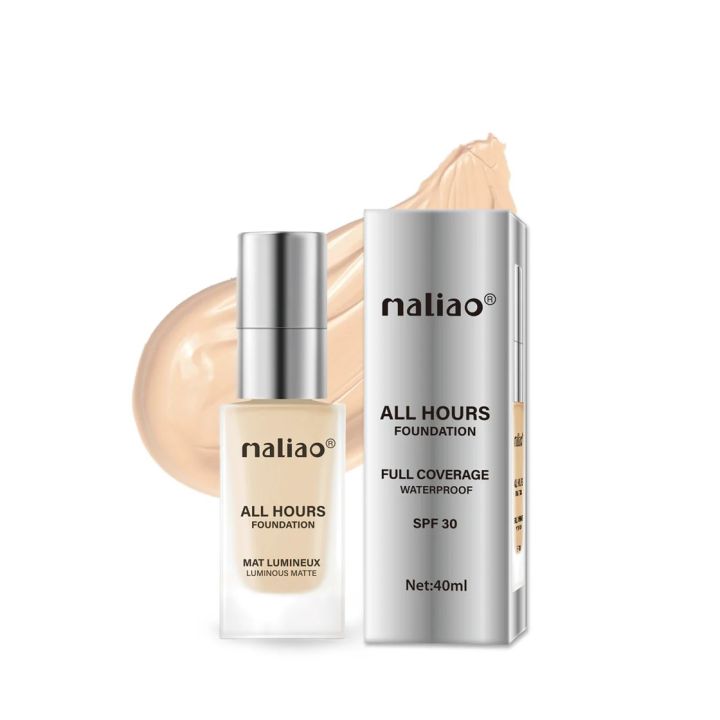 Maliao All Hours Foundation Mat Lumineux - Full Coverage, Waterproof ...