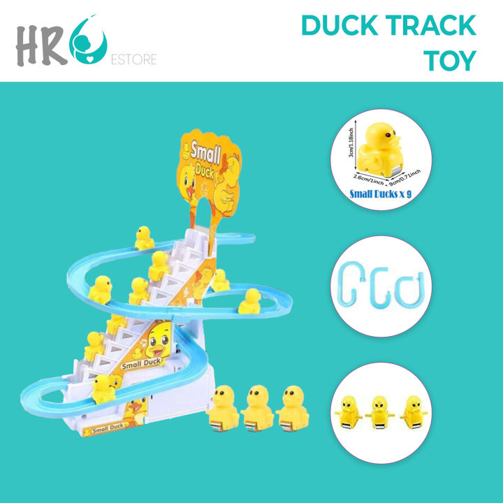 Duck track toy - Duck Roller Coaster Track Set with Tiny Penguin Toys ...