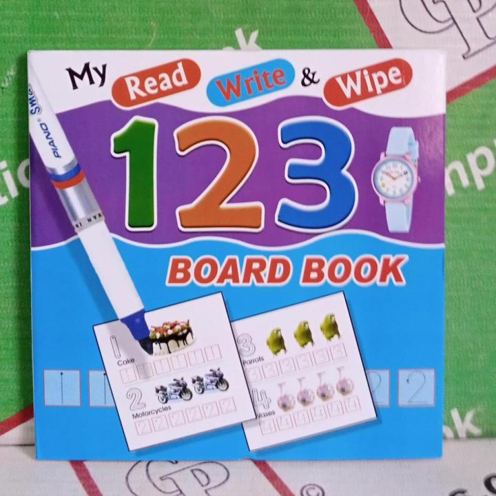 My Read Write & Wipe 123 Board Book | Daraz.pk