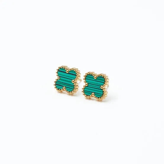 Four Leaf Clover Earrings Titanium Steel Studs Earings Women Fashion ...