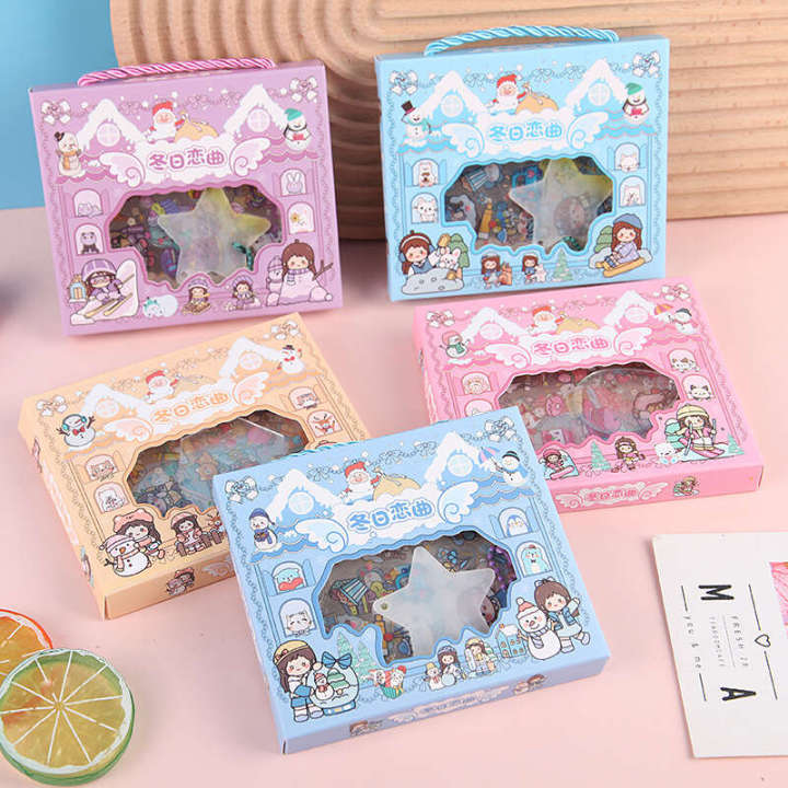New Box Sticker Set Cute and Creative DIY Guka Disk Keychain Pendant ...