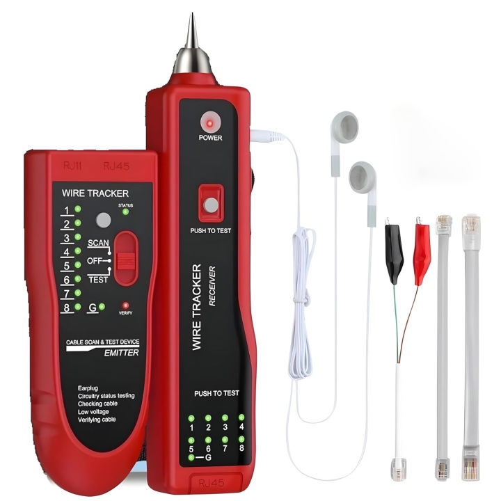 868 Network LAN & Phone Tester – Wire Tracker USB Coaxial Cable Tester ...