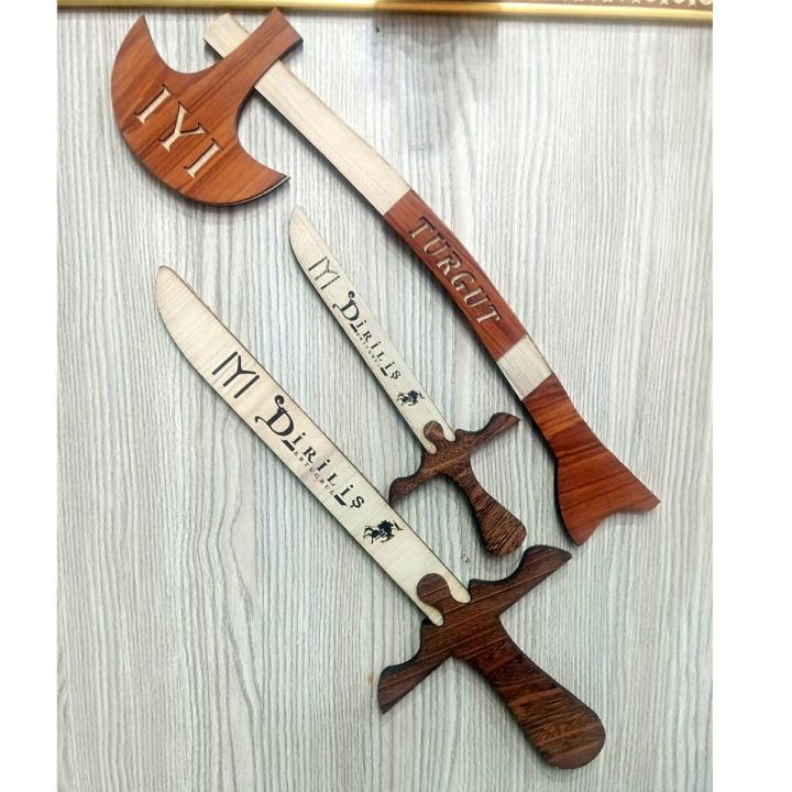 PACK OF 3 IYI Ertugrul Sword-Toy and Turgut Kulhara, Ertugrul Ghazi ...