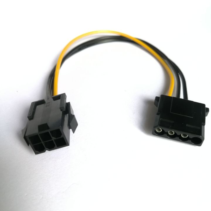PCI-E Graphics Video Card 6Pin Female To D IDE 4Pin Power Cable Cord ...