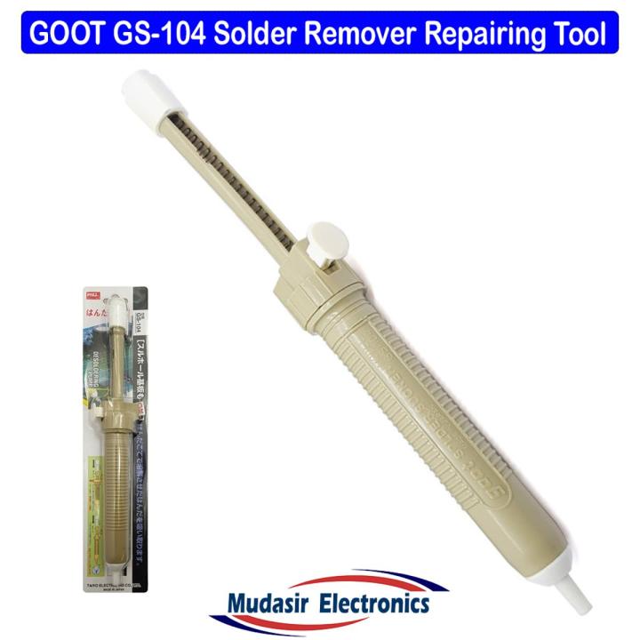 GOOT GS-104 tin suction powerfully imported from Japan manual soldering removal tool vacuum tin ...