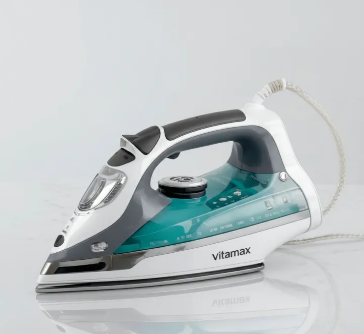 Vitamax Deluxe Automatic Steam Iron VM-5085 – Fast Heating Non-Stick ...