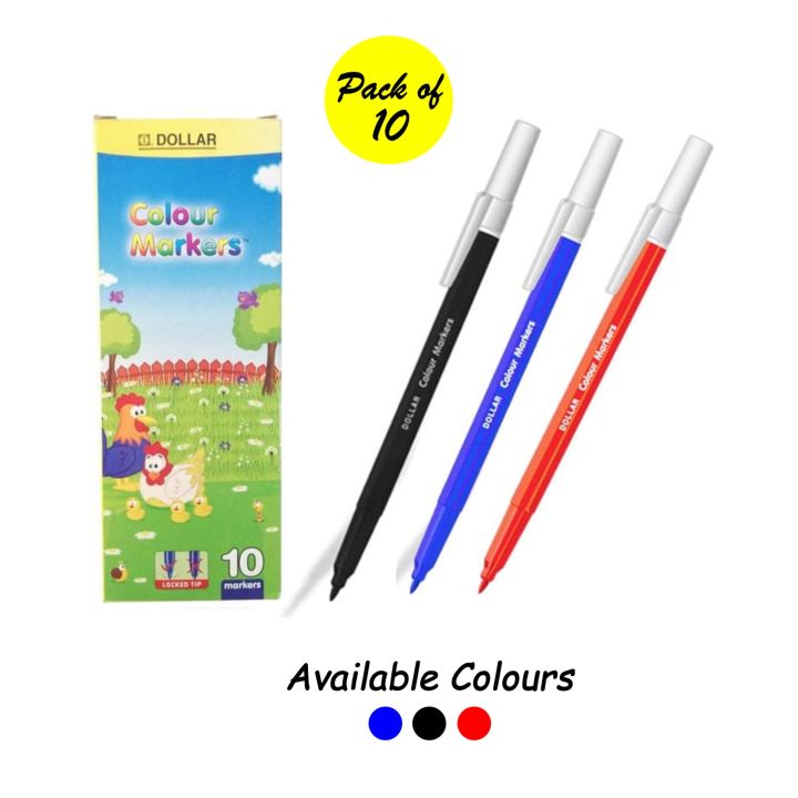 Dollar Fibre Tip Marker / Dollar Colour Marker Single Colour | Daraz.pk