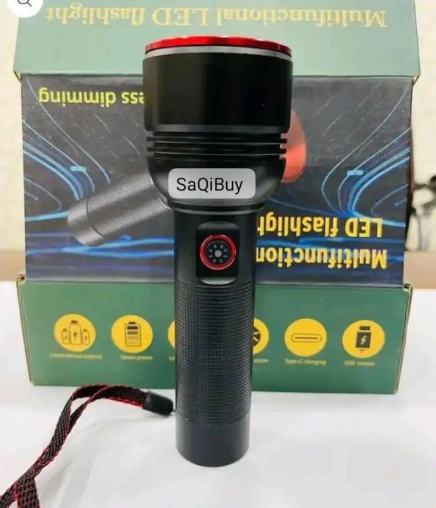 Powerful Flashlights Super Bright Rechargeable, USB Zoomable Hand Torch ...