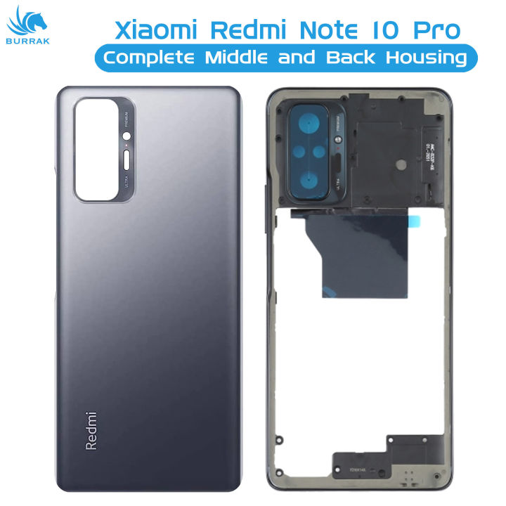 Xiaomi Redmi Note 10 Pro Housing Middle Frame With Side Button and ...
