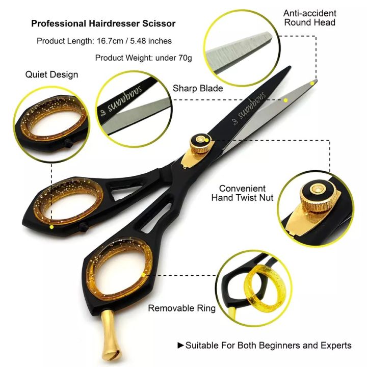 Premium Barber Hair Cutting Scissor – Professional Salon Shear ...