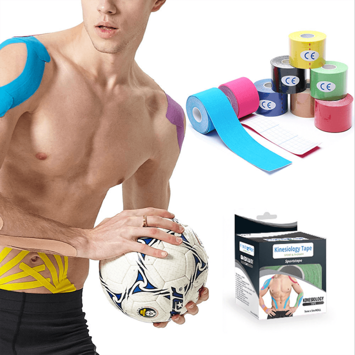Kinesiology therapeutic tape for physiotherapy, muscles, relaxation ...