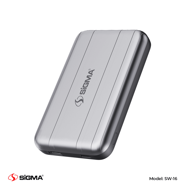 Sigma 100% Original Mag Safe Power Bank 10000mAh with 15 Watt Fast ...