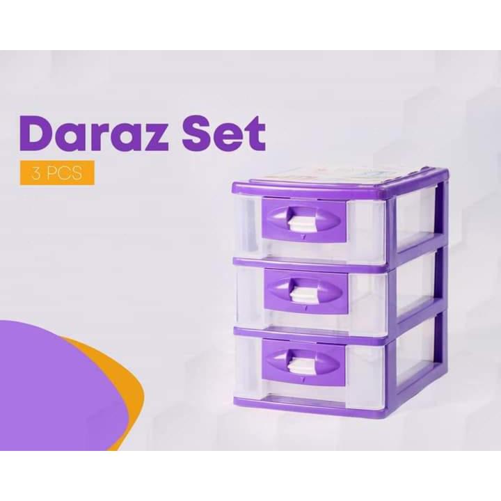 3 Layer Fiber Dressing Drawer Set & Space Saver - Plastic | Daraz.pk