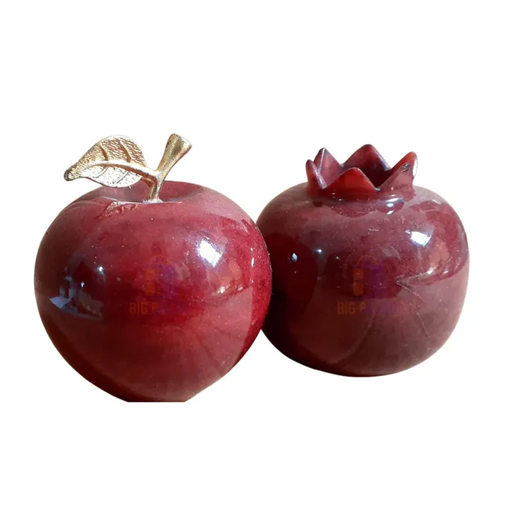 Decorative Marble apple and pomegranate | Daraz.pk