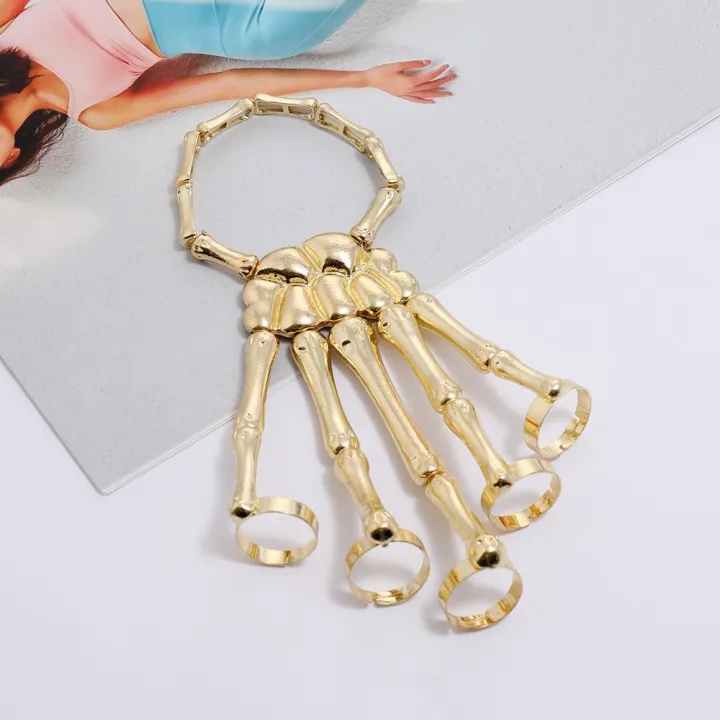 New hand accessories fashion personality Punk skeleton hand bone all-in ...