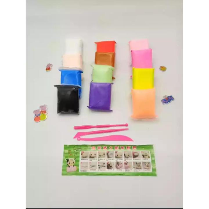 Play dough super clay 12 colours pack - multi color | Daraz.pk