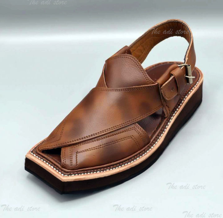 Handmade Kaptaan Chappal for Men | Peshawari Kheri | Color Double shade ...