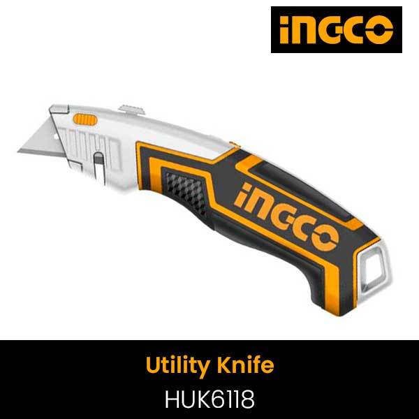 Ingco Aluminum Utility Cutter with 5pcs blades | Daraz.pk