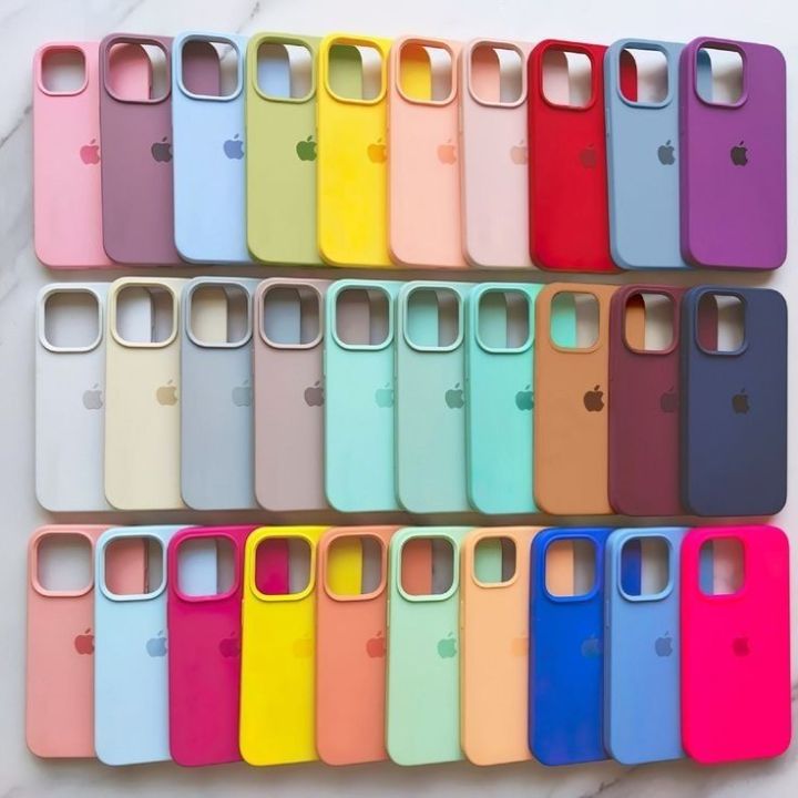 iPHONE OFFICIAL SILICONE CASES - ALL IPHONE MODELS | Daraz.pk