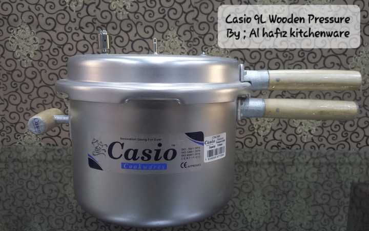 Pressure Cooker wooden handle 9Litter ( EXCELLENT AT SAFETY STANDARD ...