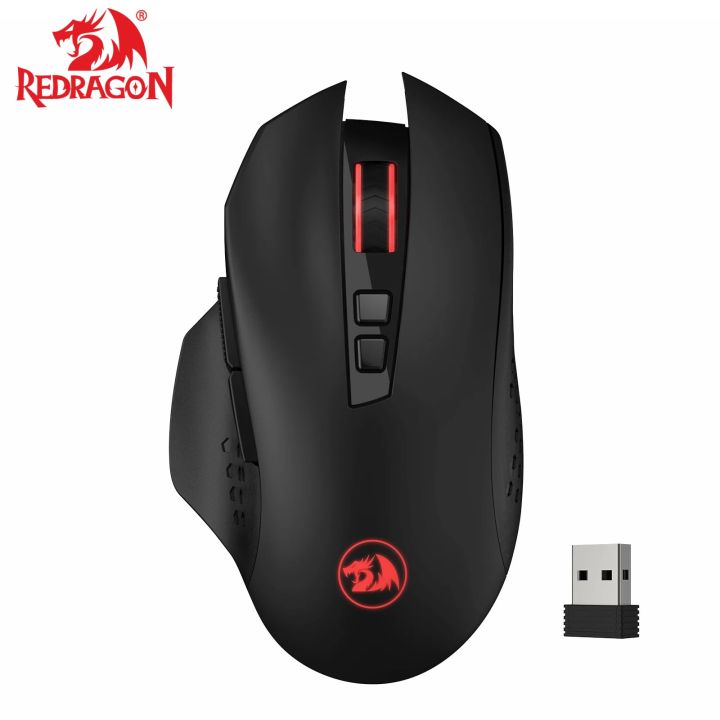 Redragon M656 Gainer Wireless Gaming Mouse 4000 DPI 2.4Ghz Gamer Mouse ...