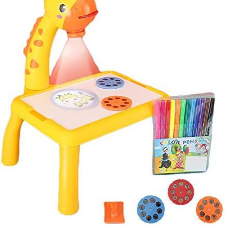 Child Learning Desk with Smart LED Projector Drawing Table Toys Kids ...