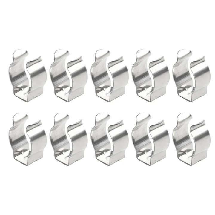 10Pcs New Fixing Clips Spring Terry Clip Heavy Duty Base Tool Lamp Tube ...