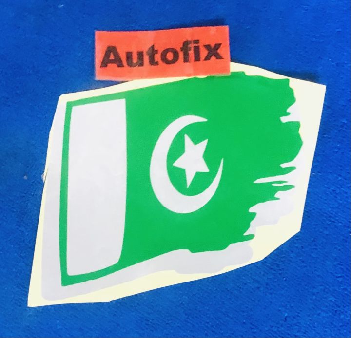 Car Styling Pakistani Flag Reflector Sticker 01 PC | Daraz.pk