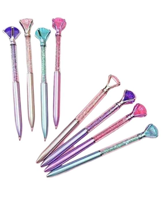 Fancy Diamond Ball Pens, Ballpoint Pen 0.7mm Point Ball Pen Colorful ...