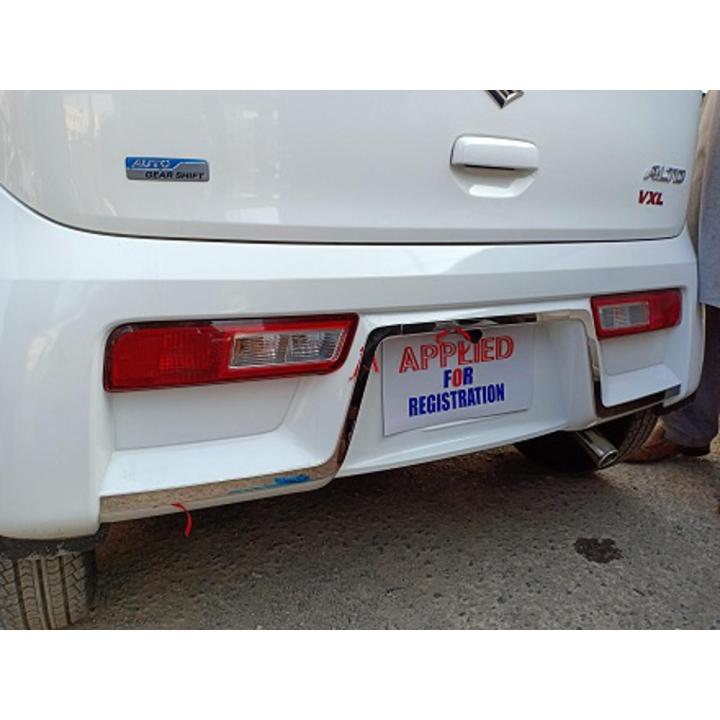 Suzuki Alto 660 CC Rear Bumper Chrome Trims Stainless Steel | Daraz.pk
