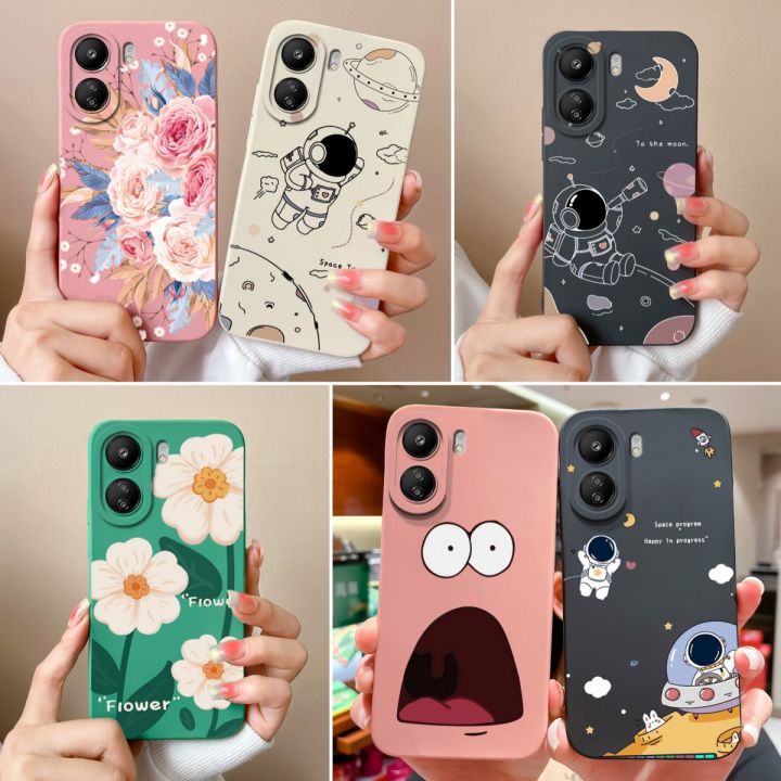 Case For Xiaomi Redmi 13C Unique Soft Liquid Silicone Square Lens ...