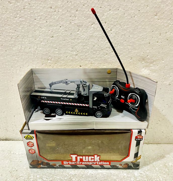 Truck Urban Transportation Trailer Remote Control City Truck Toy for ...