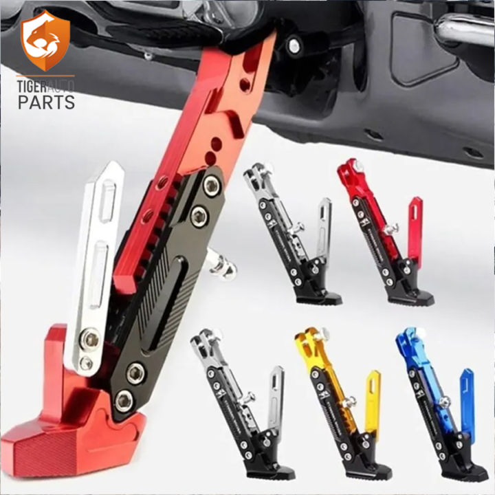 Cnc Aluminum Alloy Adjustable Kickstand Foot Side Stand For Motorcycle ...