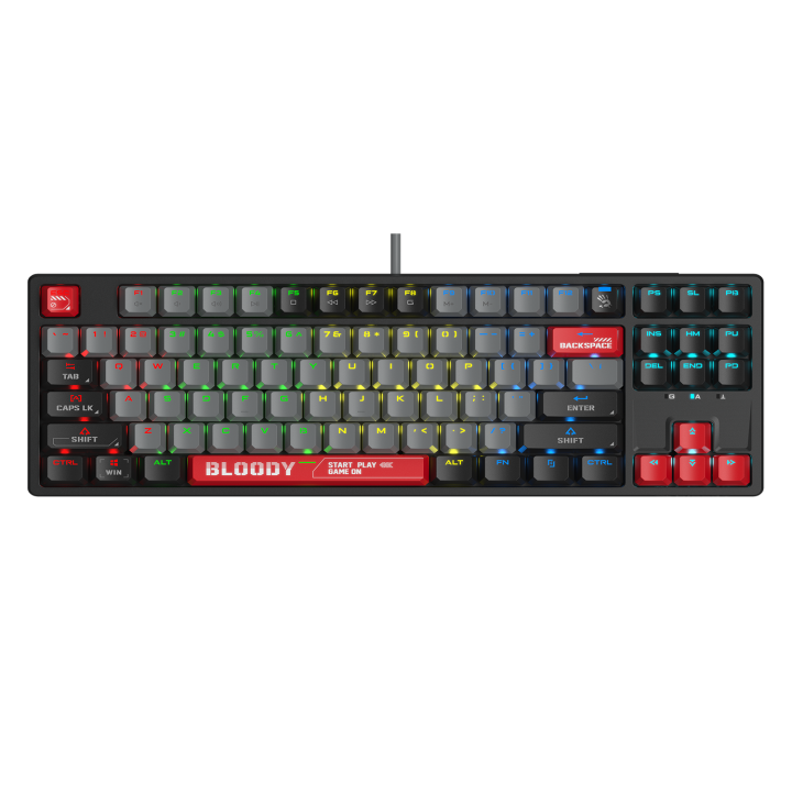 Bloody S87 RGB Mechanical Keyboard - BLMS Red Plus Switch - Hot ...
