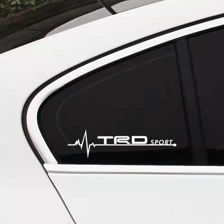 2PCS Car Glass Window Sticker TRD, Sport, Decals Funny Trunk Stickers ...