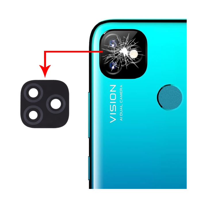 iTel Vision 1 Plus Camera Glass Replacement Rear Back Camera Lens For ...