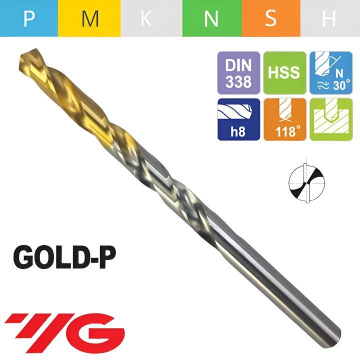 Twist Drill Gold-P 2.00 mm DIN 338 HSS (YG-1) Korea | Daraz.pk
