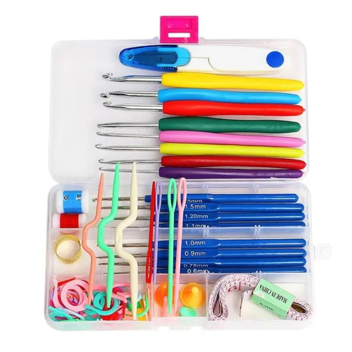 52 Pcs Knitting & Crochet Accessories Set – All-in-One Toolkit for Yarn ...