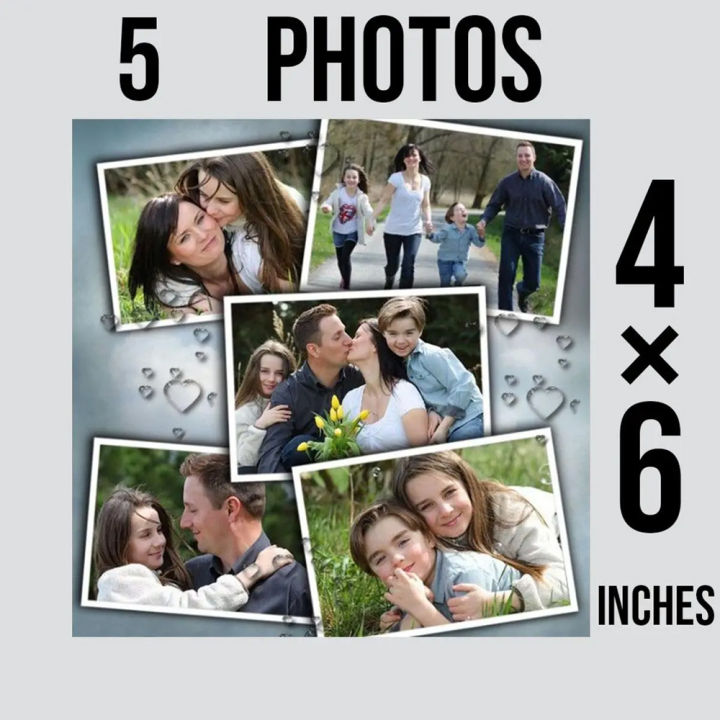 4x6 customized Photo Cards & Set of 5/10/15 pcs with Digital High ...