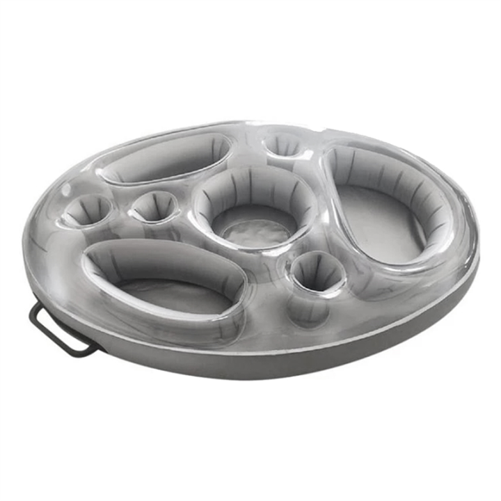 1 Piece Inflatable Floating Row Swimming Pool Float Food Beer Tray PVC ...