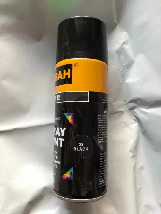 Black color Spray paint (300gm) for car bike furniture kitchen ...