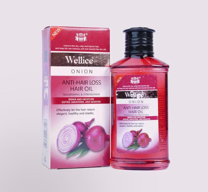 Wellice Onion Hair Oil – Anti-Hair Loss & Hair Growth Booster (150ml) | Daraz.pk