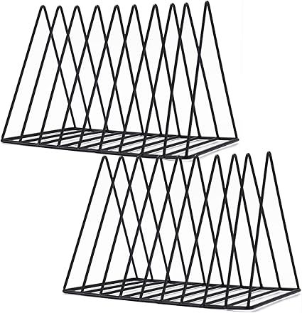 Magazine Holder Triangle File Holder Book Record Metal Vinyl Record ...