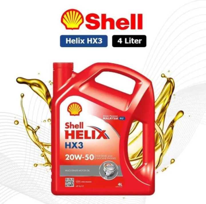 Shell Helix HX3 20W-50 Engine Oil – 4 Litres. | Daraz.pk