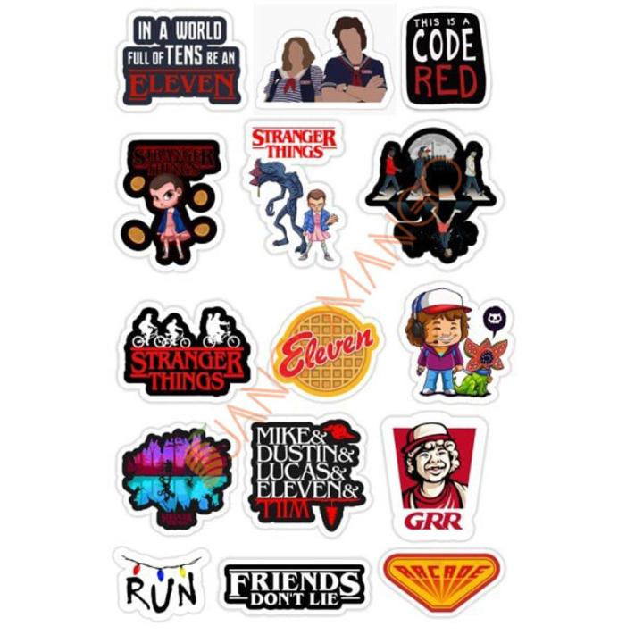 10 Pcs Stranger Things Tv Series 2.0 Stickers Pack For Laptop, Desk ...