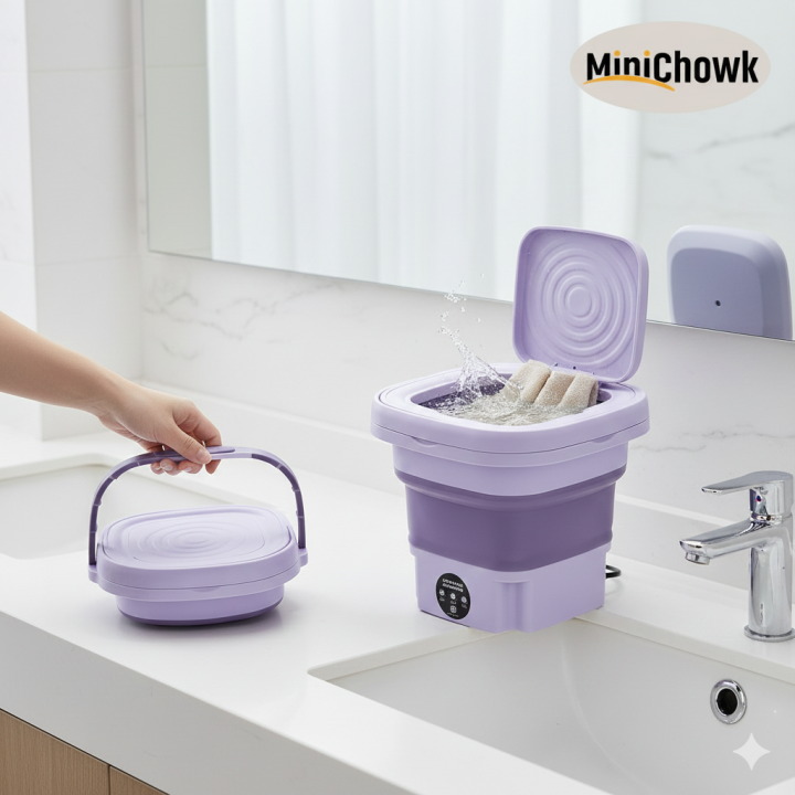 Mini Portable Washing Machine – Compact Travel Washer for Baby Clothes ...