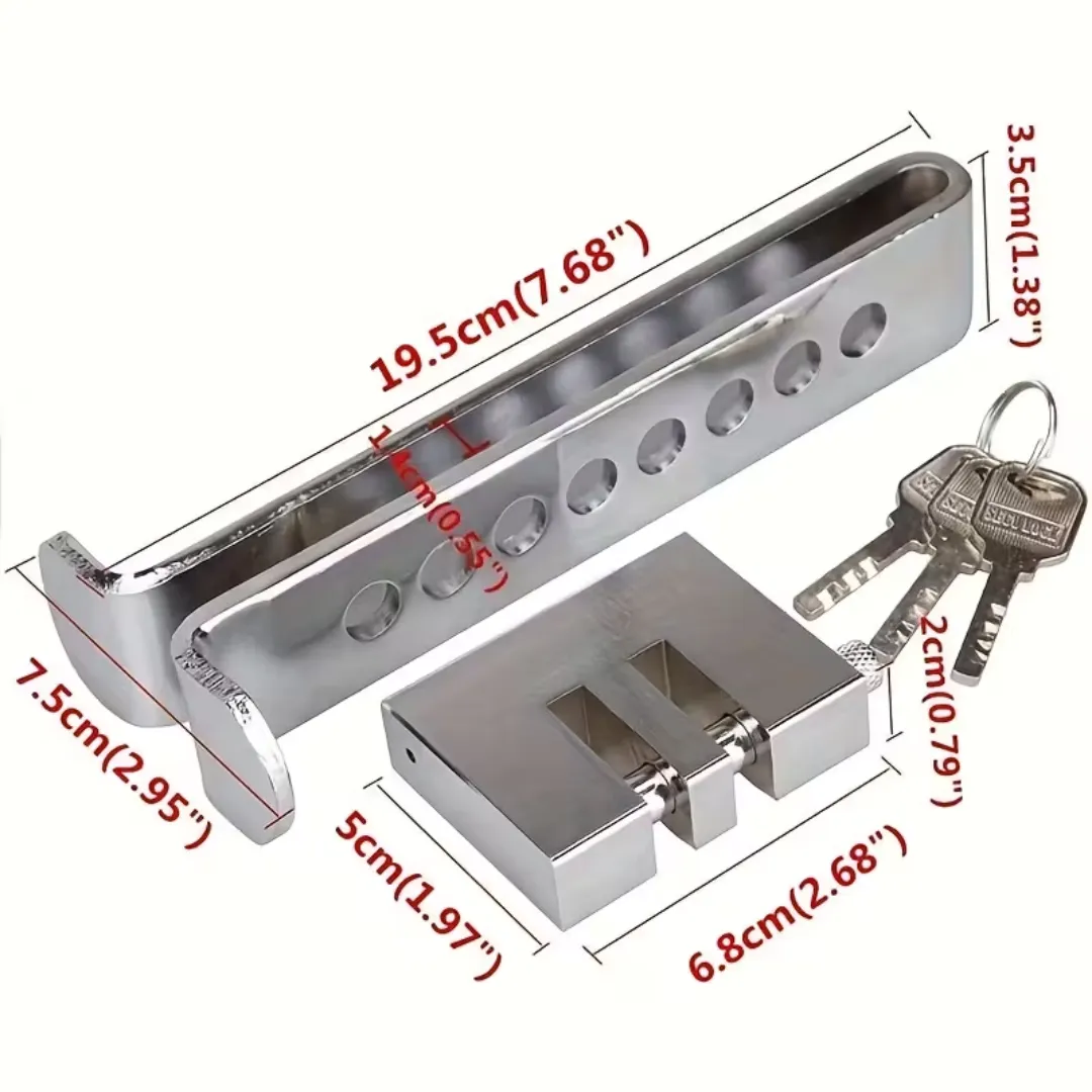 Buy Car Pedal Lock And Break Clutch Security Lock Anti Rust - Thick ...